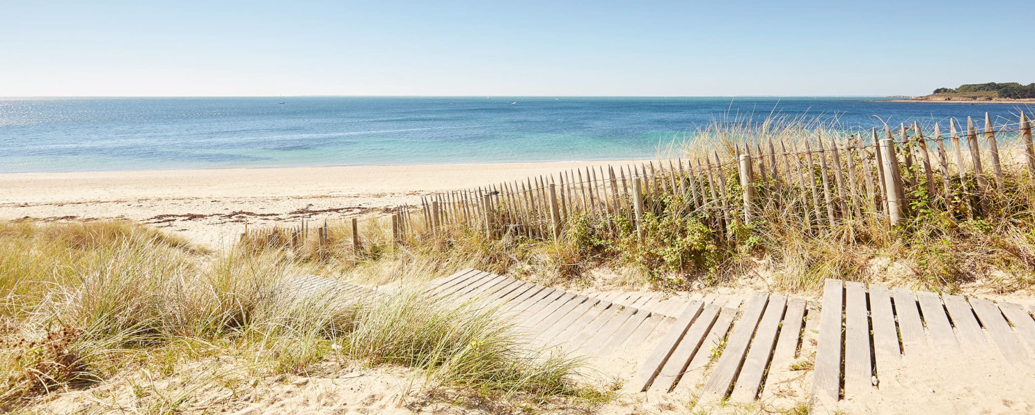 Les plages autour de Vannes dans le Golfe du Morbihan